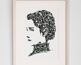 Japanese calligraphy | Etsy