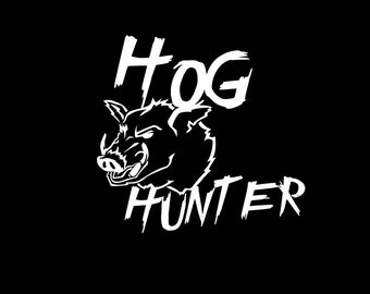 Hog hunter decal | Etsy