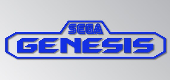 SEGA Genesis Logo Decal Sticker Bumper Sticker Vinyl Decal