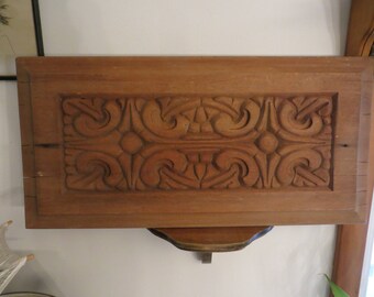 Carved wood panel | Etsy