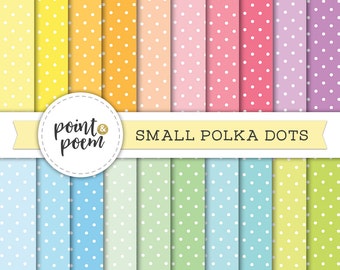 Polka dot digital paper Digital paper dots digital paper polka