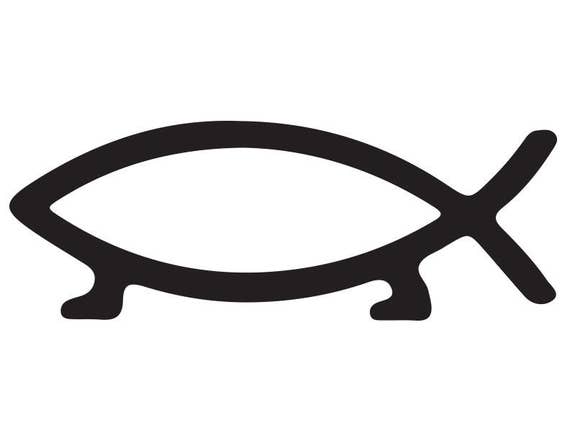 Darwin Fish Decal. Charles Darwin. Evolution.