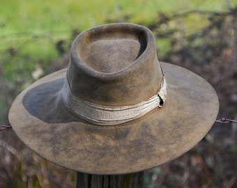Wide brim fedora | Etsy
