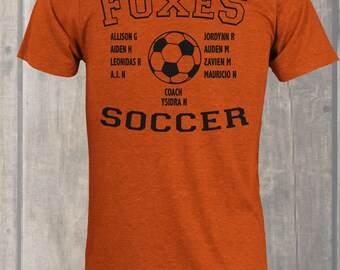 Team roster shirts | Etsy