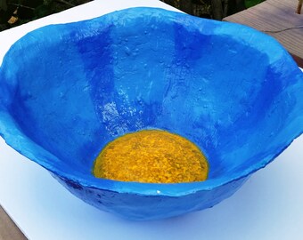 Paper mache bowl | Etsy