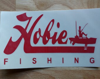 Kayak fishing decal | Etsy