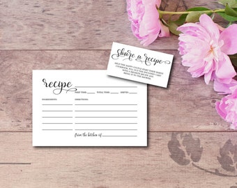 Recipe template | Etsy