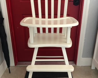 Wooden high chair | Etsy