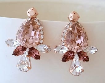 Blush earrings | Etsy