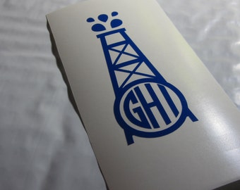 Oil rig decal | Etsy