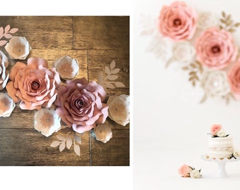 Pink paper flowers | Etsy