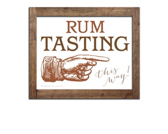 Rum sign | Etsy