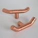 Angular Copper Handle/Pull Contemporary Drawer Pull Handle