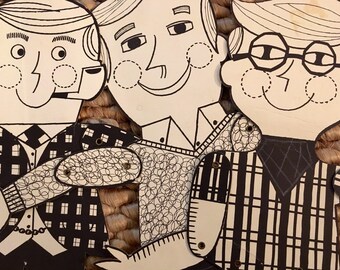 Jointed paper puppet | Etsy