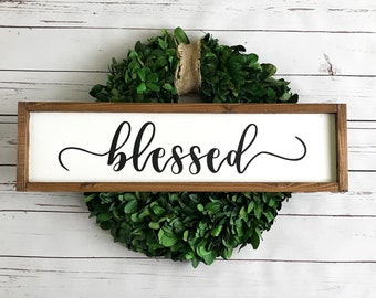Blessed sign | Etsy
