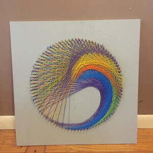 Geometric string art | Etsy