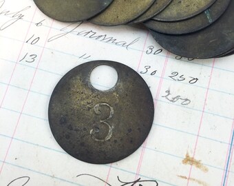 Coat check tags | Etsy