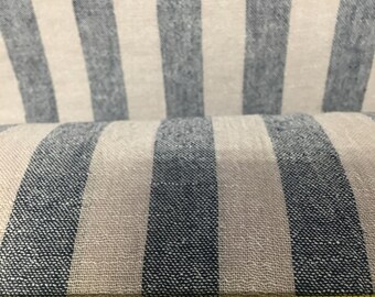 Striped linen fabric | Etsy