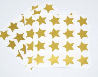 Gold star stickers | Etsy