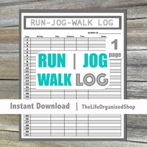 Running log | Etsy
