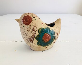 Ceramic bird planter | Etsy