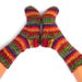 Rainbow Hand Knitted Socks Women's Socks Stylish Socks