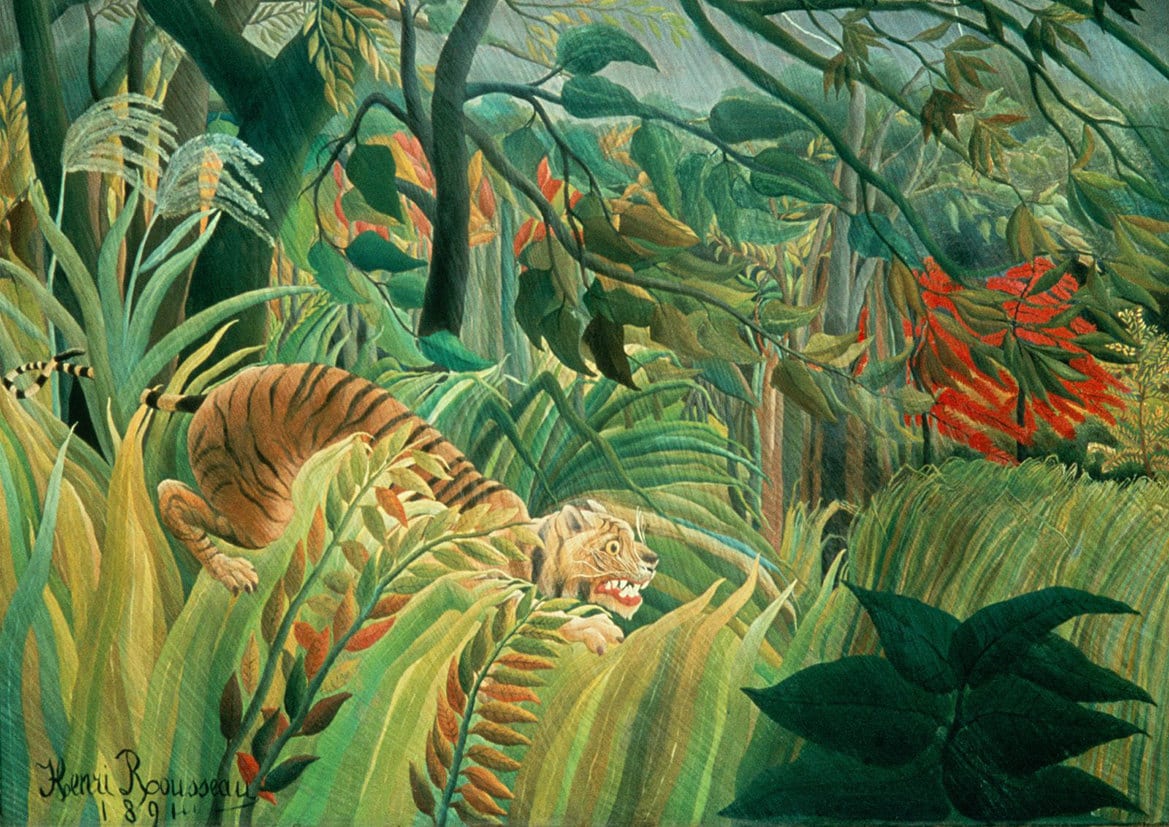Henri Rousseau: Tiger in a Tropical Storm. Fine Art