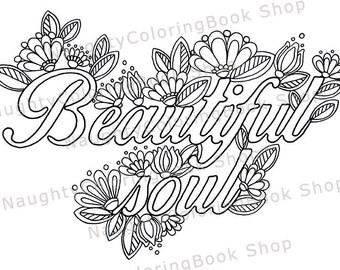 Be You Coloring Page Law Of Attraction Positive Vibes