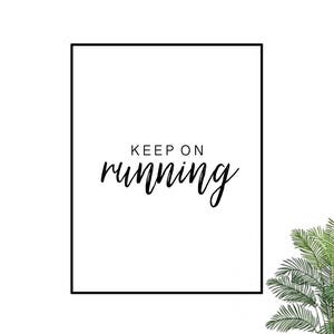 Running quote | Etsy