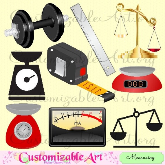 Measuring Scales Clipart Digital Scale Clip Art Dumbbell Ruler