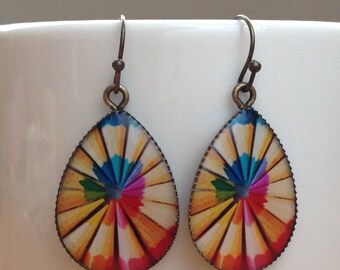 Color pencil ring | Etsy