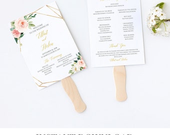 Diy wedding program | Etsy