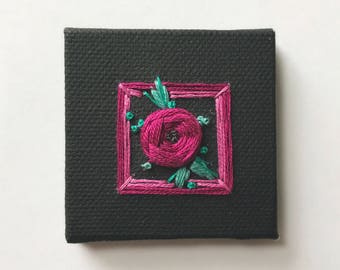 Embroidery on canvas | Etsy