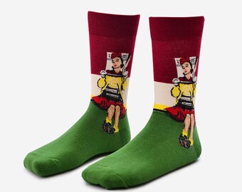 Retro socks | Etsy