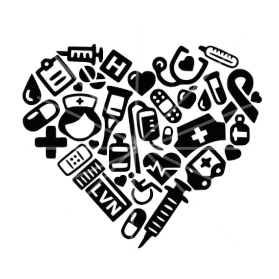 SVG Vocational Nurse Collage LVN Nurse svg Medical