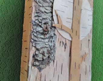 Birch tree art | Etsy