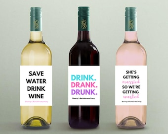 Funny wine labels | Etsy
