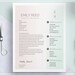Mint Green Resume Template/ Pastel CV Template/ Mint Green CV