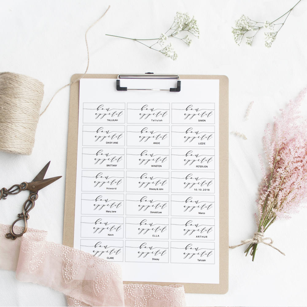 Table Setting Name Tag Printable Name Place Setting Printable Tags Bon Table Setting Name Tag Printable Name Place Setting Printable Tags Bon