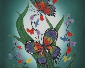 Butterfly batik | Etsy