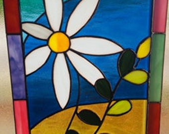 Stained glass daisy | Etsy