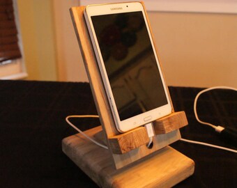 Wood phone stand | Etsy