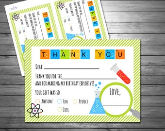 Science thank you | Etsy