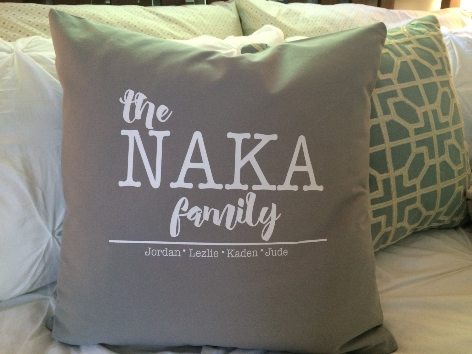Personalized Family Pillow cover Custom Pillows 20x20 in Personalized Family Pillow cover Custom Pillows 20x20 in