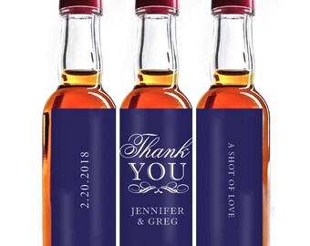 Mini bottle labels | Etsy