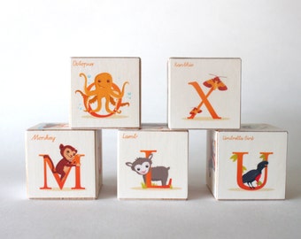 Abc blocks | Etsy