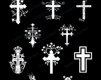 Cross silhouettes | Etsy