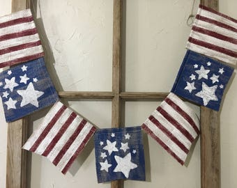 Patriotic bunting | Etsy