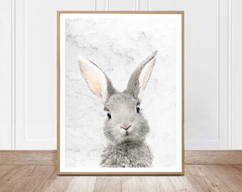 Rabbit print | Etsy