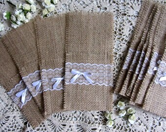 Silverware wraps | Etsy